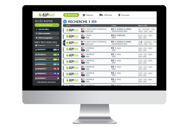 B2P, services à destination des transporteurs et de leurs clients chargeurs