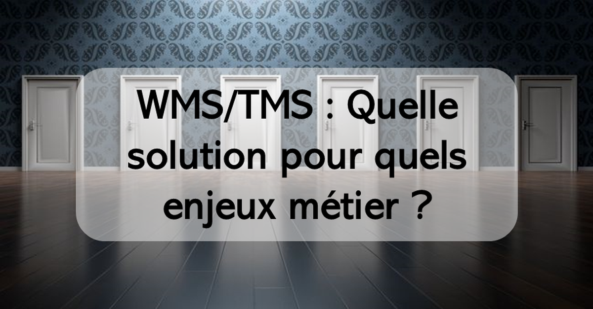 TMS / WMS : Quelle solution pour quels enjeux métier